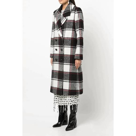 Jason Wu | Jackets & Coats | New Jason Wu Double Breasted Wool Plaid ...